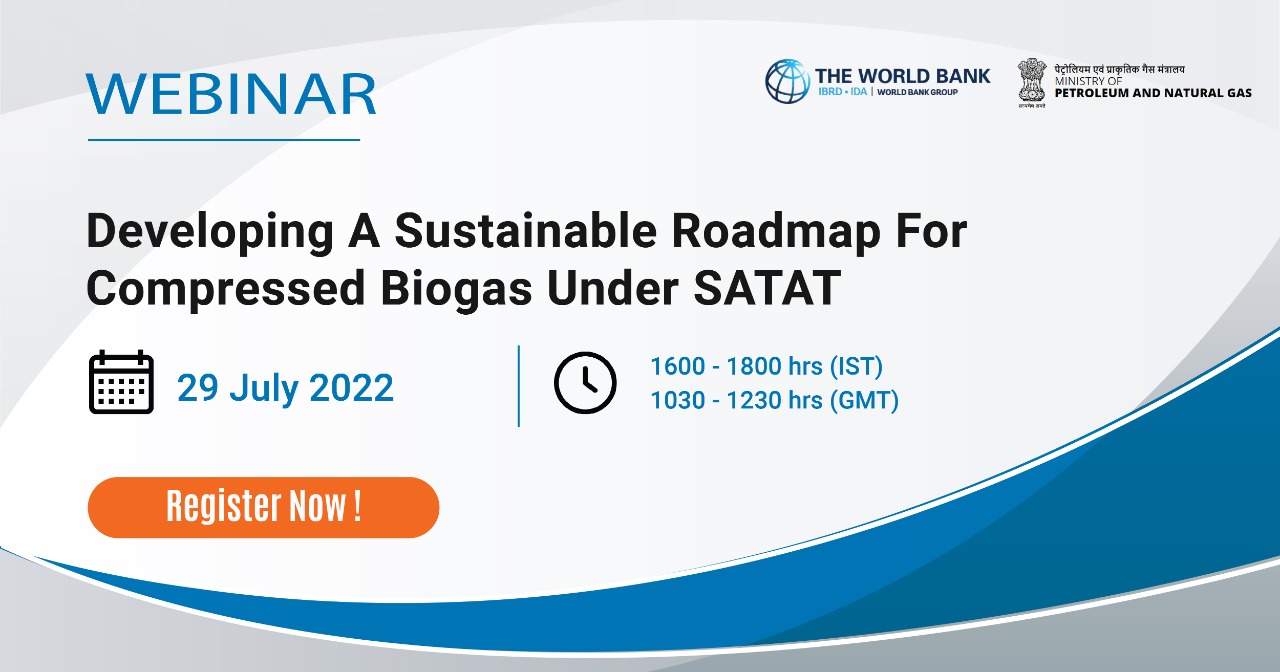 Developing a sustainable roadmap for Compressed Biogas under SATAT ...